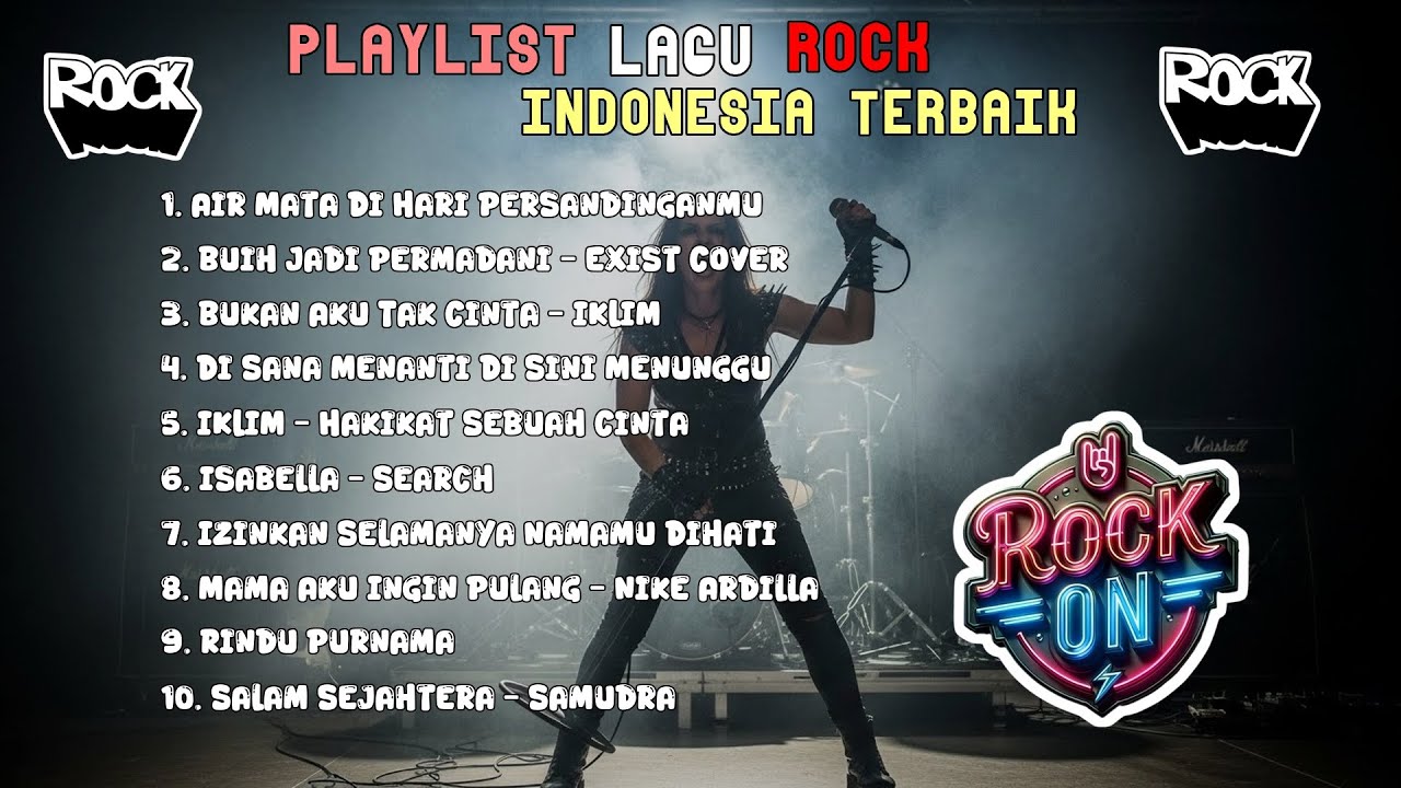 PLAYLIST LAGU ROCK INDONESIA | ROCK INDONESIA PENUH KARAKTER - YouTube