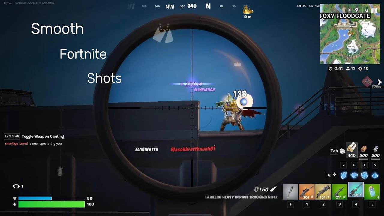Smooth fortnite shots - YouTube