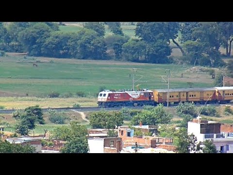 Bird View of "FORTUNE" P5 | Shipra Express entering beautiful Damoh ...