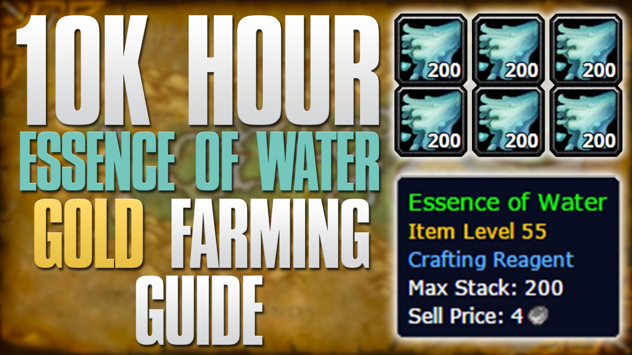 WoW Gold Farming: How To Farm Essence Of Water! 7.0.3 10k Gold Hour ...