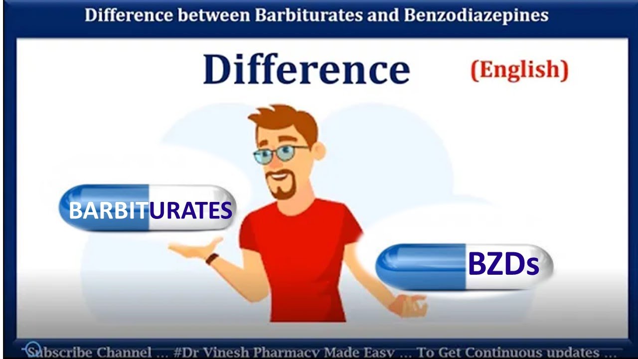 DIFFERENCE BETWEEN BARBITURATES AND BENZODIAZEPINES - YouTube