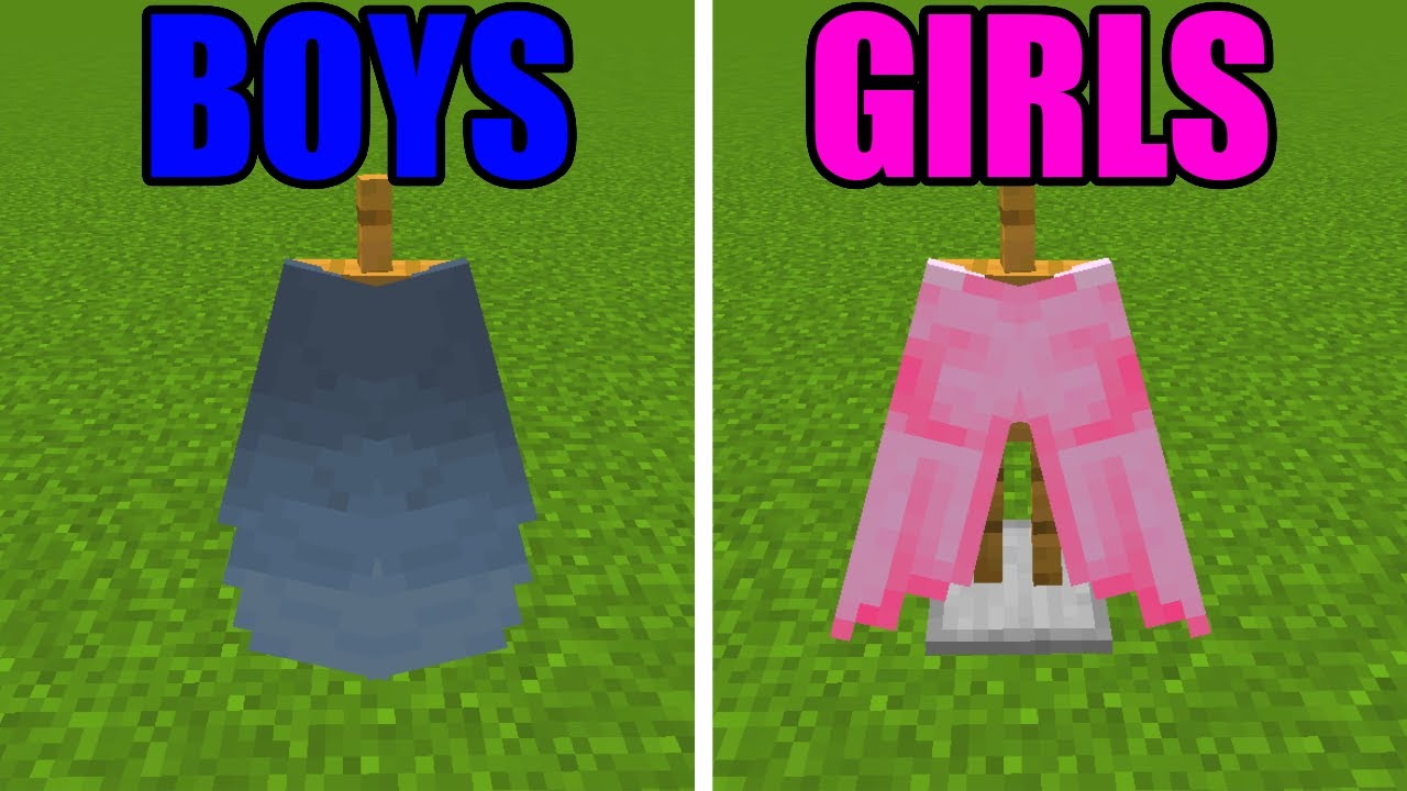 minecraft: girls vs boys - YouTube