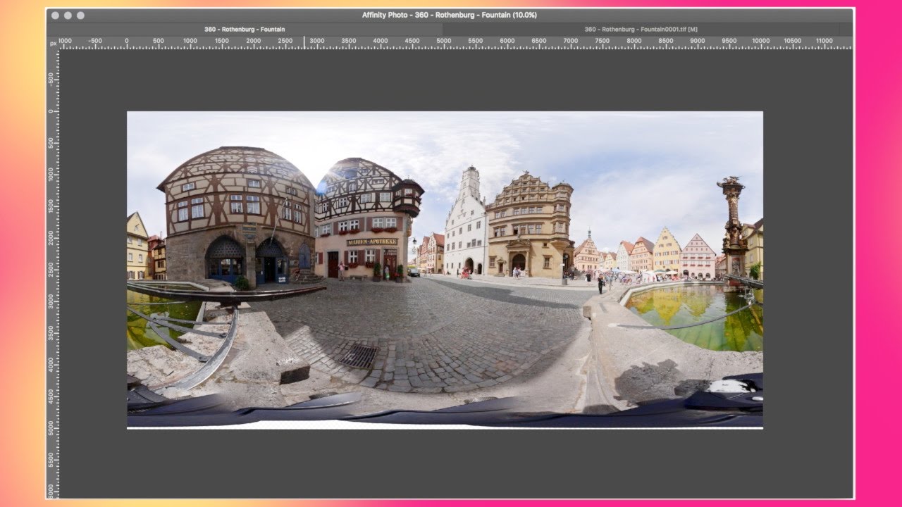 Using Affinity Photo to patch misaligned seams on a 360 panorama image ...