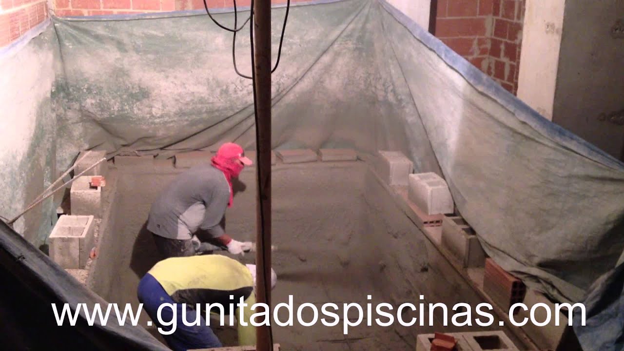 Gunitados un jacuzzi 3x3 en Retamar (Almeria ) - YouTube