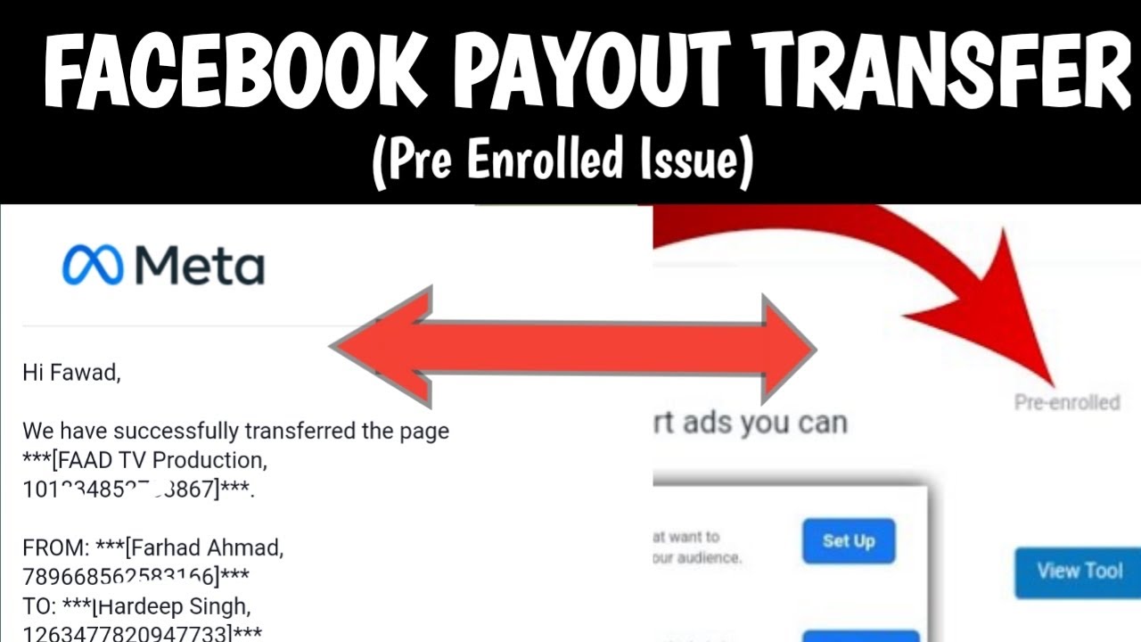 How To Transfer Facebook Page Payout|Transfer Facebook Payout From One ...