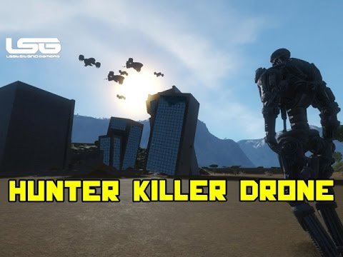 Space Engineers - Terminator Hunter Killer Drone - YouTube