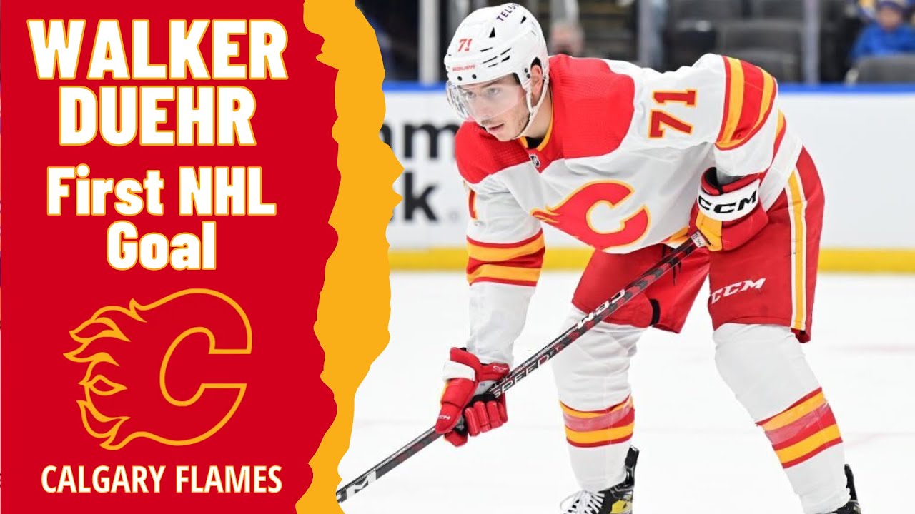 Walker Duehr #71 (Calgary Flames) first NHL goal Jan 12, 2023 - YouTube