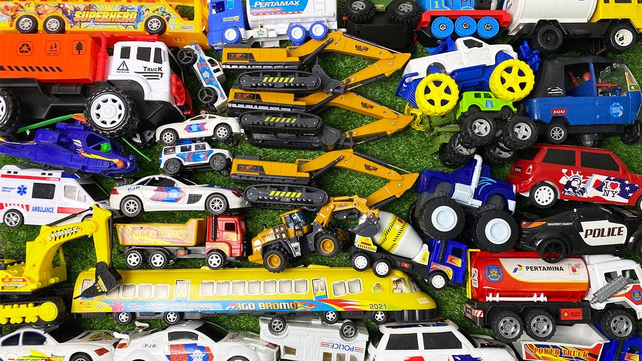 Mobil Mobilan Truk Molen, Mobil Polisi, Ambulance, Truk Monster ...