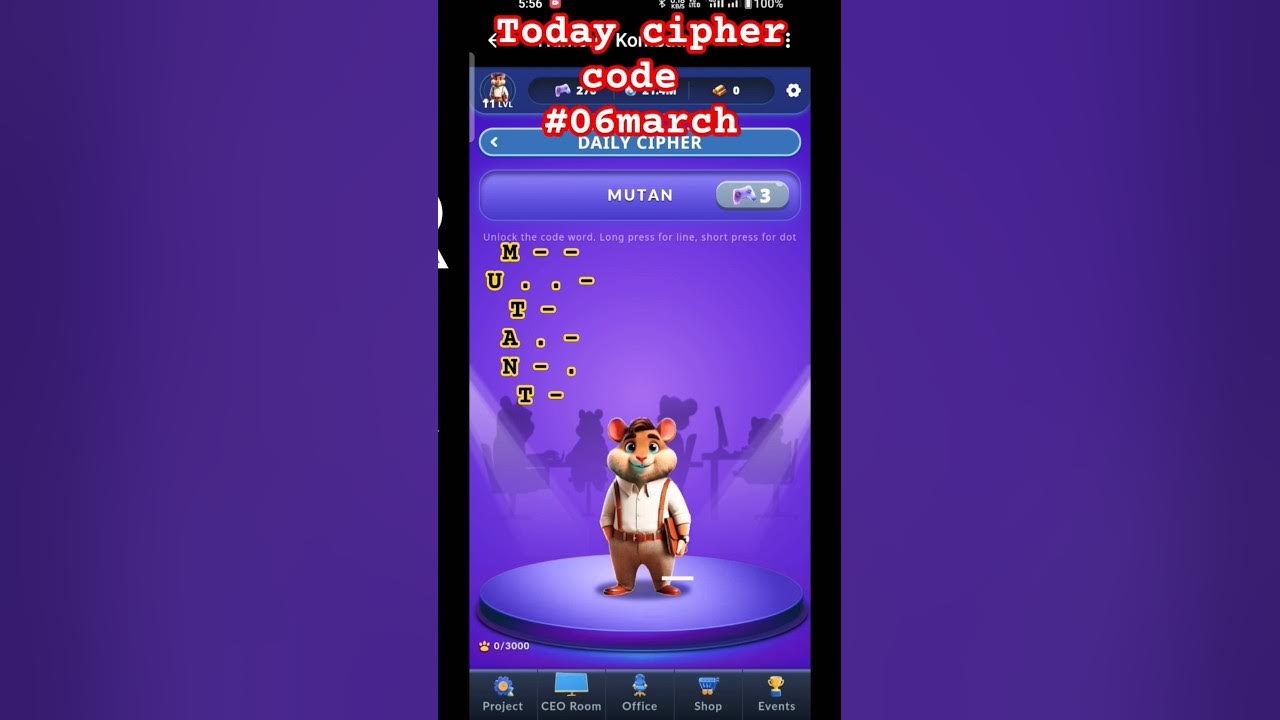 Daily Cipher code 06 March Gamedev Heroes Daily Cipher code 06 March| Today CIPHER codes|cipher ...