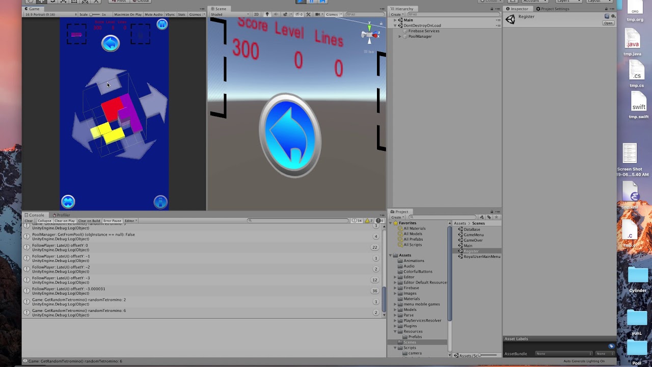 tetris 3D initial game flow - YouTube