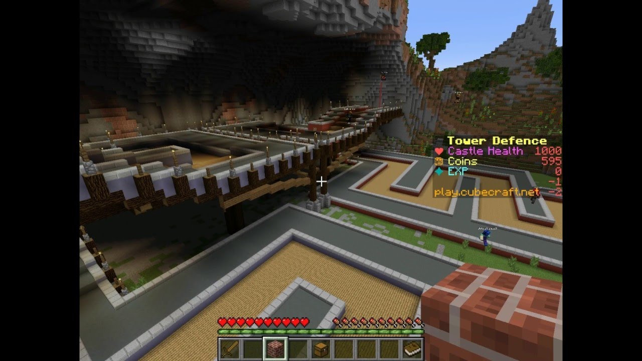 Minecraft Tower Defense Mini Game - YouTube