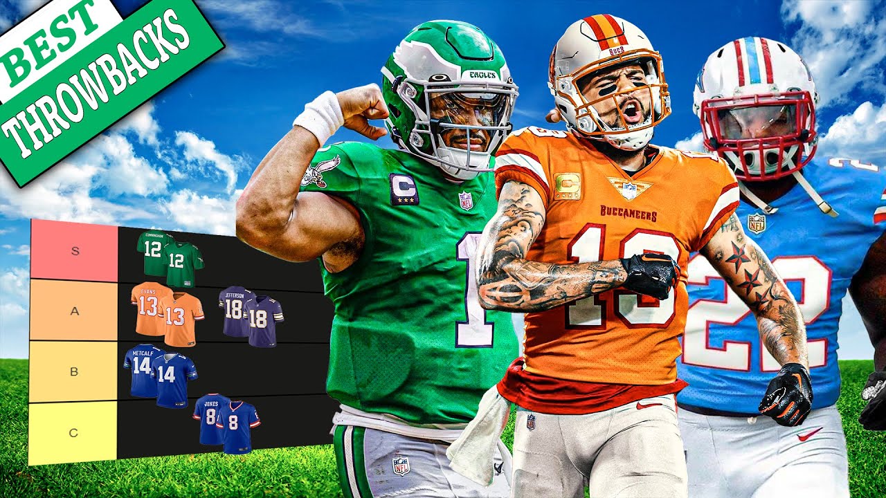 Ranking NFL THROWBACK Jerseys - YouTube