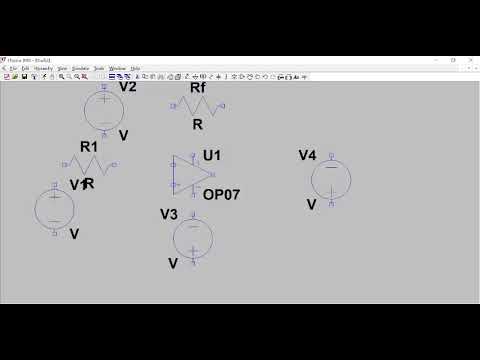 Inverting Amplifier Simulation using LTSPICE - YouTube