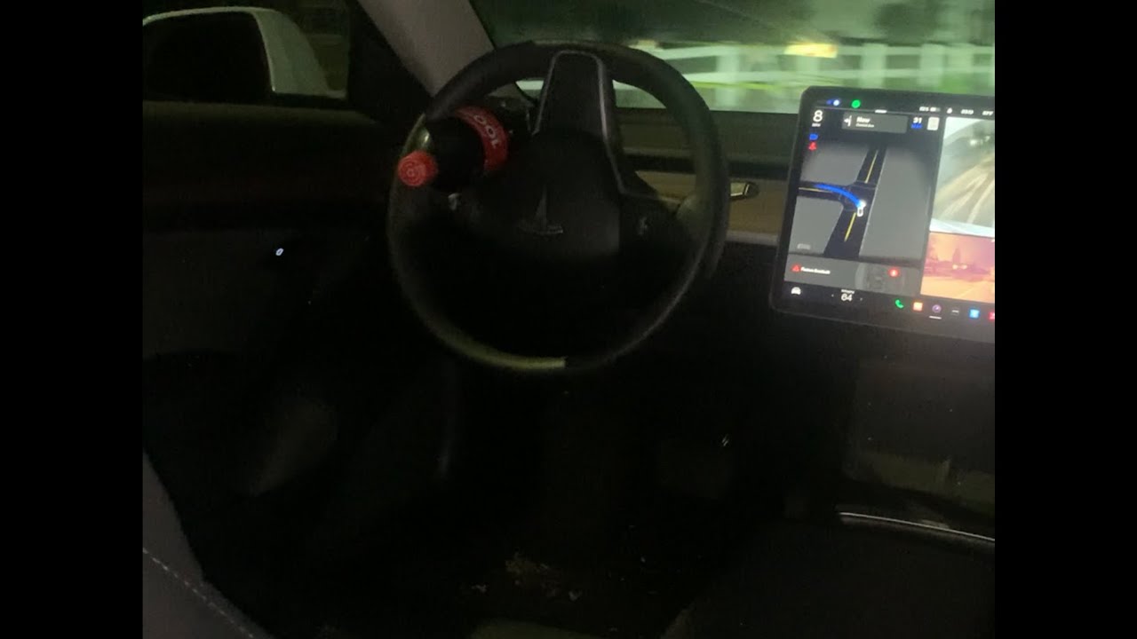 Exclusive: Tesla Robotaxi FSD NO DRIVER (Night Version) - YouTube