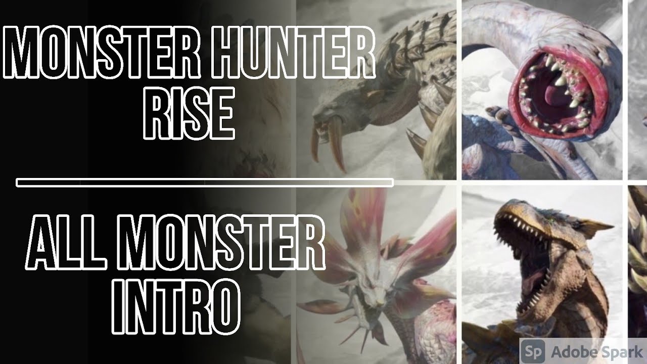 Monster Hunter Rise - All Monsters Cutscene - YouTube
