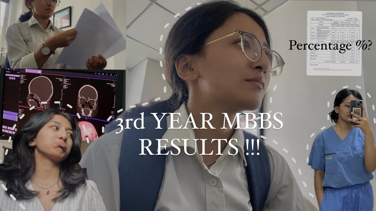 3RD YEAR MBBS RESULT😬: revealing marks, final year medical student ...