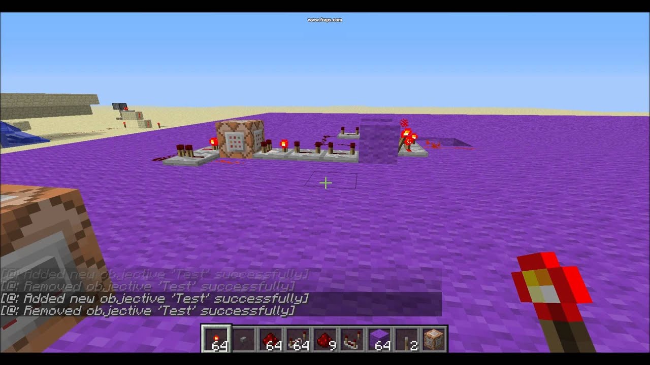 Minecraft Wireless Redstone Command Block Auto Pulse Saver - YouTube