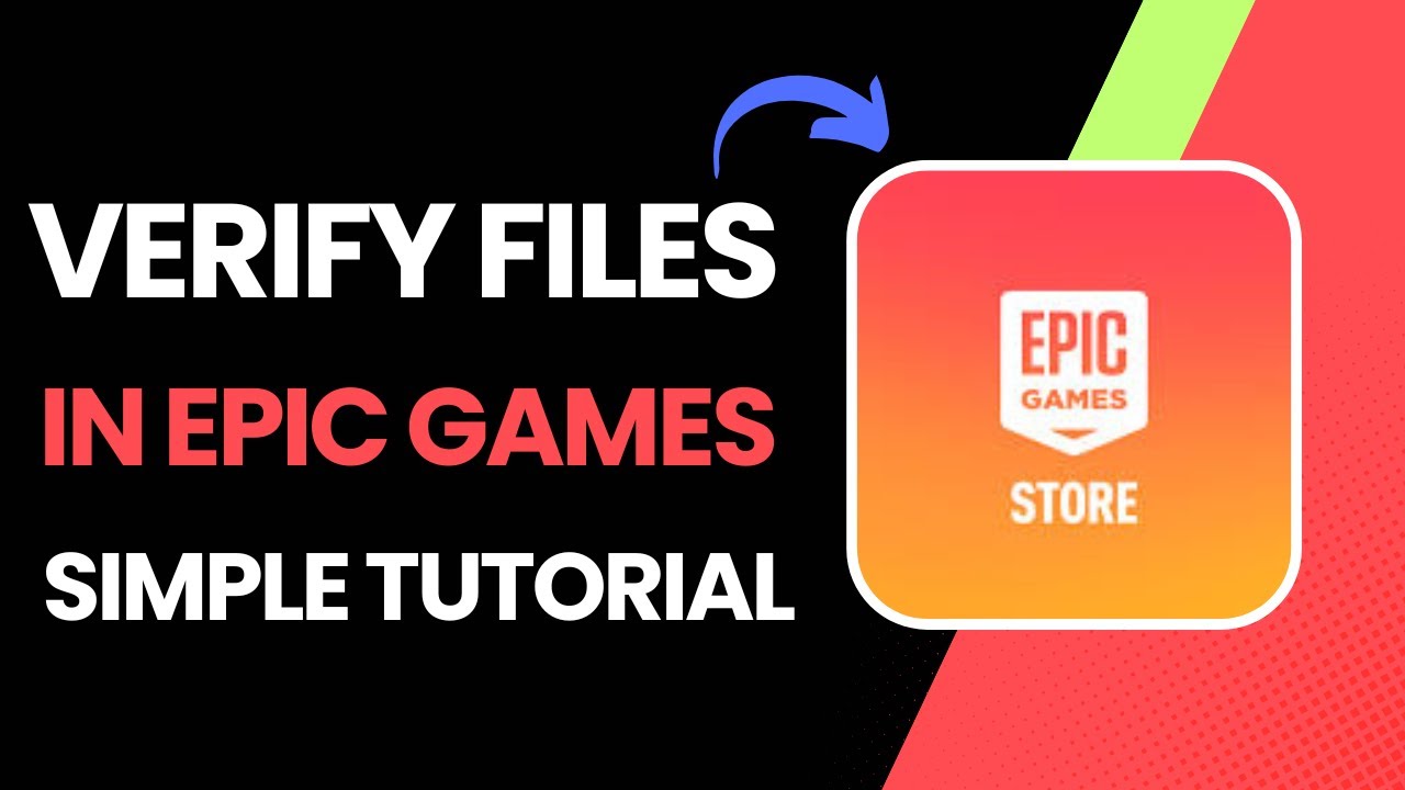 How To Verify Files In Epic Games - YouTube
