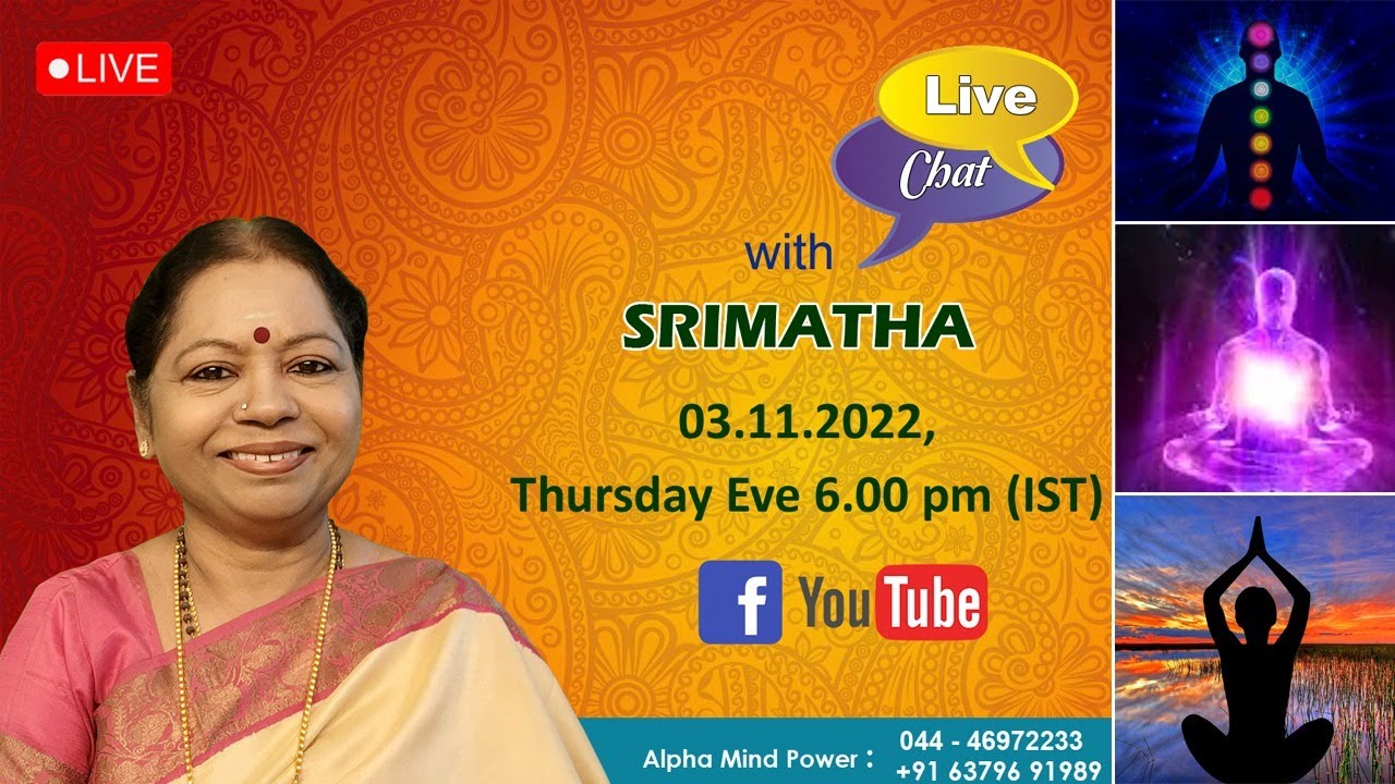 A LIVE SPIRITUAL CHAT WITH SRIMATA! 03.11.2022, 6.00 PM. JOIN US! - YouTube