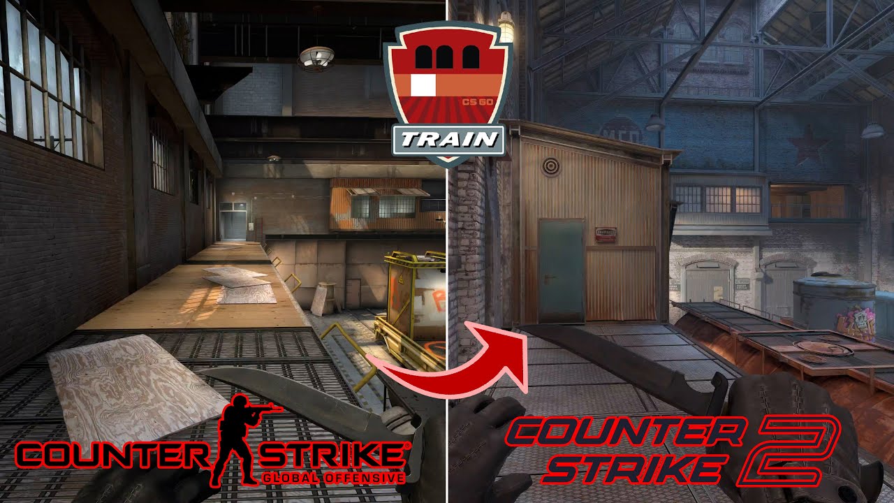OLD vs NEW Train and Basalt Map Changes Comparison | Counter Strike 2 ...