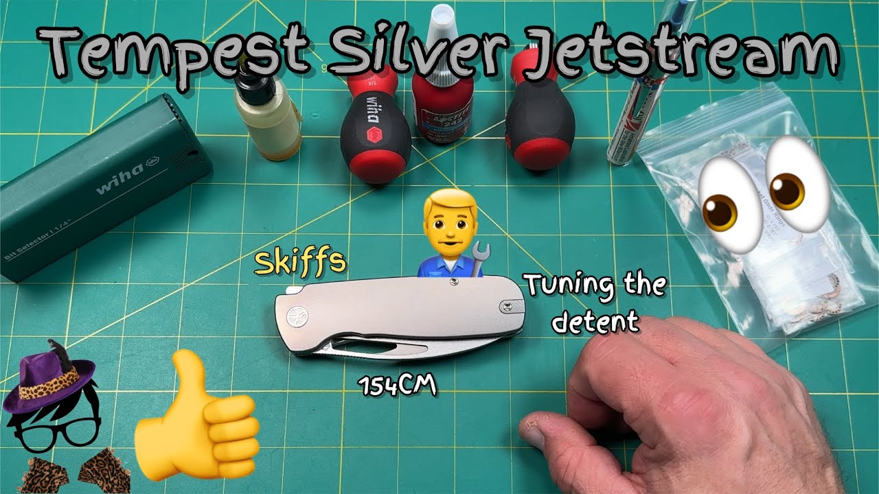 My Tempest Knives Ti Silver Jetstream is better with Skiff bearings & a ...