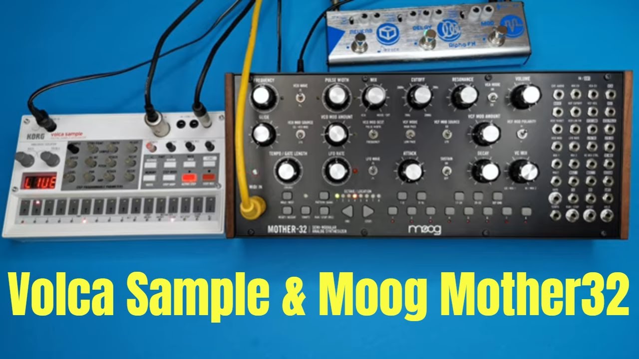 Korg Volca Sample 2 Devices (Moog Mother 32) - Dual Action - [Crunch ...