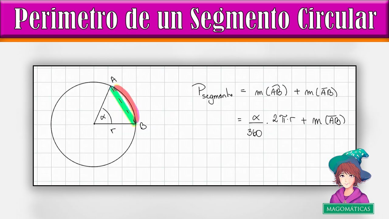 ¿Cómo Calcular el Perimetro de un Segmento Circular? - YouTube