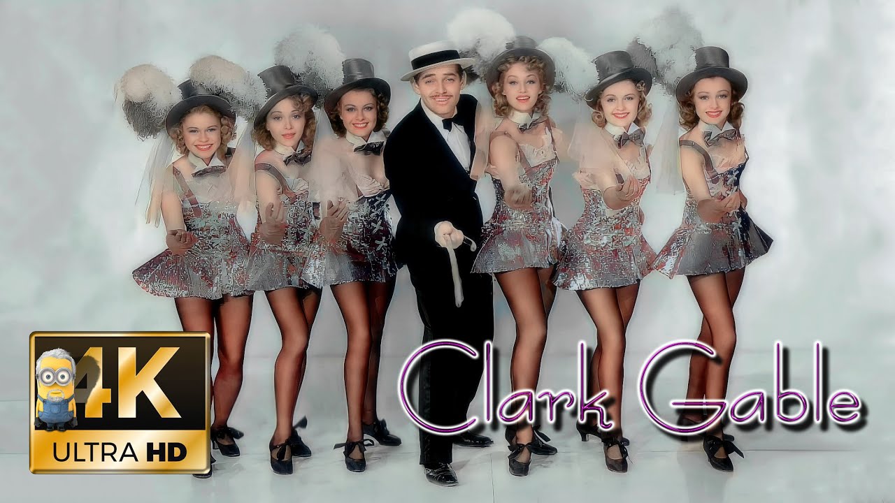 Clark Gable AI 4K Colorized Enhanced - Puttin' On The Ritz (1939) - YouTube