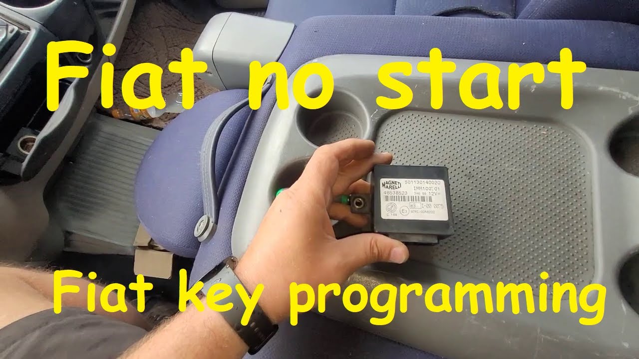 Fiat all keys lost /Fiat no start / Fiat key programming - YouTube