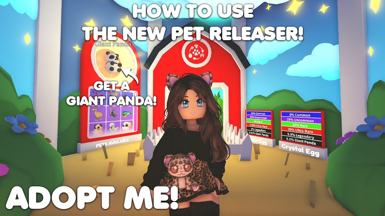 HOW to use the NEW Pet releaser to get the GIANT PANDA EASIER! in Adopt ...
