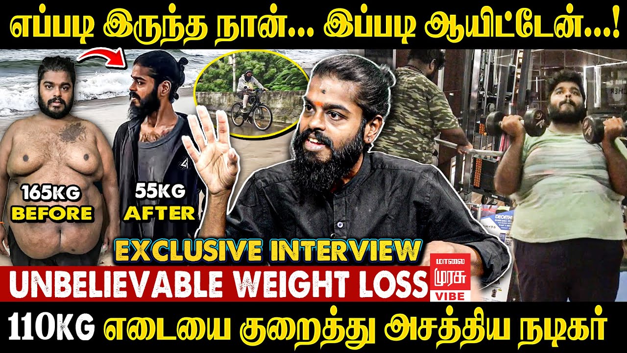 165kg to 55 kg Natural Weight loss transition By an Actor - YouTube