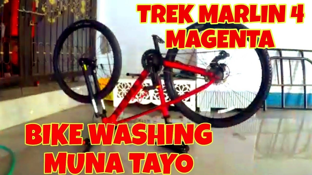 TREK MARLIN 4 MAGENTA | BIKE WASHING MUNA TAYO | MOTORDAN - YouTube