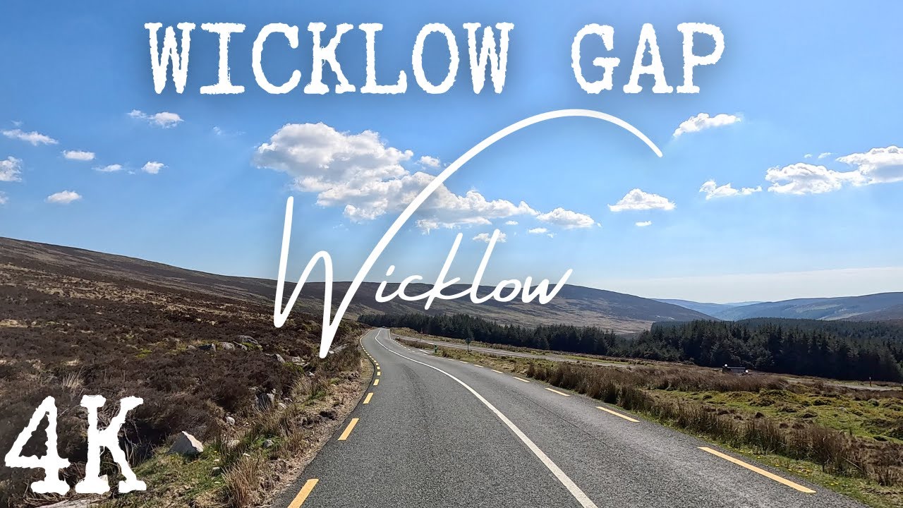 ⛰️ Breathtaking Mountain Drive to Glendalough through Wicklow Gap [4k ...