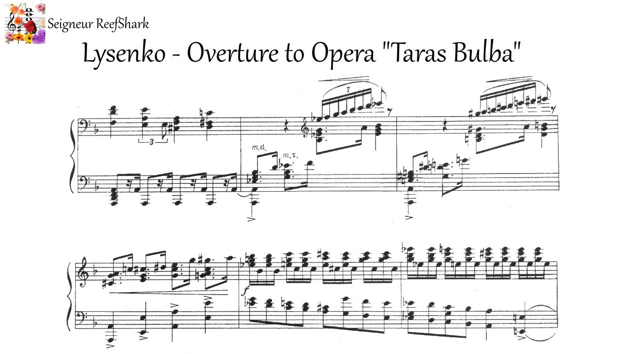 Lysenko - Overture to Opera "Taras Bulba" - YouTube