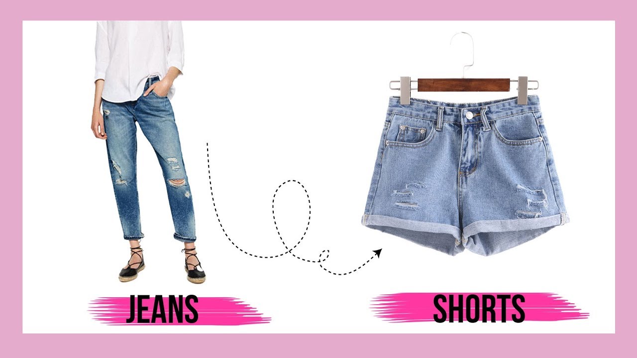 DIY | van jeans naar destroyed shorts - Mode met Michelle - YouTube