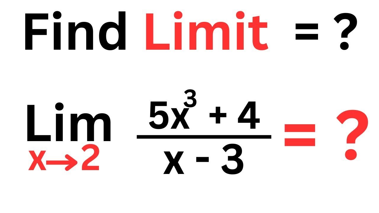 Evaluate Limit by using Algebraic techniques | Calculus Mathematics ...