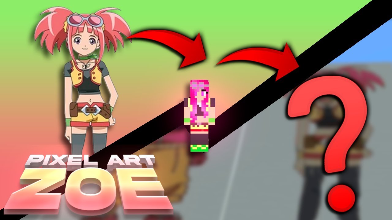 😍ZOE de DINO REY en MINERAFT😱Pixel Art / it'sTinchoGamer - YouTube