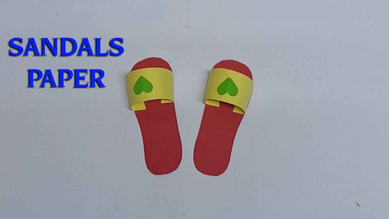 How To Make Sandals Paper | Paper Craf | Jerry Studio - YouTube