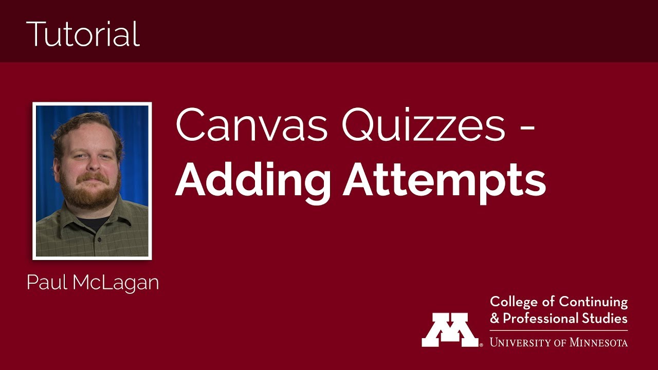 Tutorial Canvas Quizzes Adding Attempts YouTube Tutorial Canvas Quizzes Adding Attempts YouTube