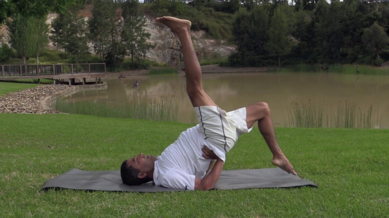 Setu Bandasana and Vipareeta Karini Mudra - YouTube