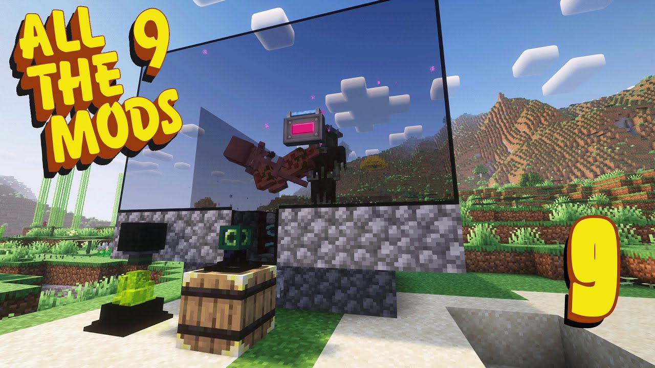 All the Mods 9 | Setting up a Mob Grinding Room for Loot! | EP9 - YouTube