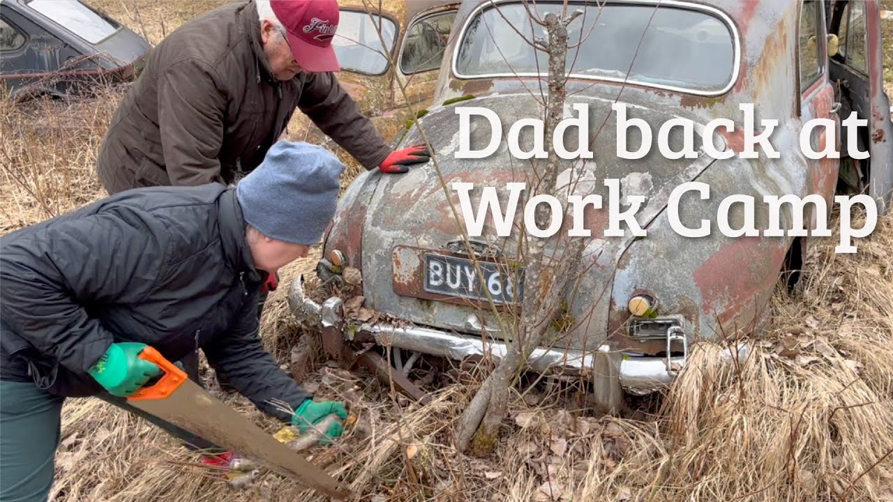 #107 Dad is back at work camp - YouTube