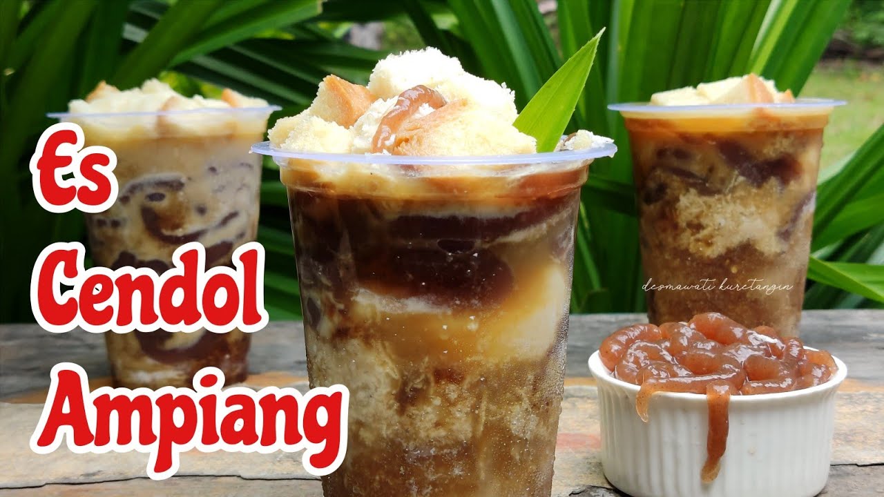 Resep Es Cendol Ampiang Khas Minang - YouTube