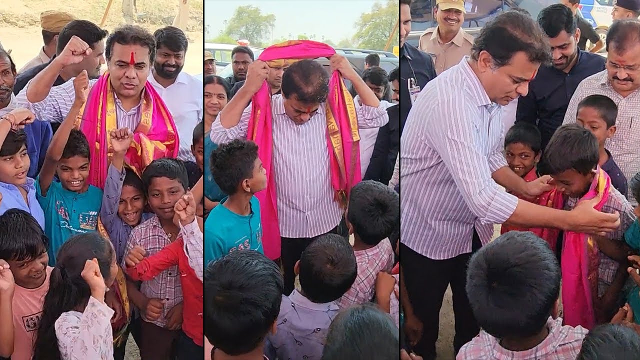 Minister KTR Funny Moments With Kids | Minister KTR Latest Video ...
