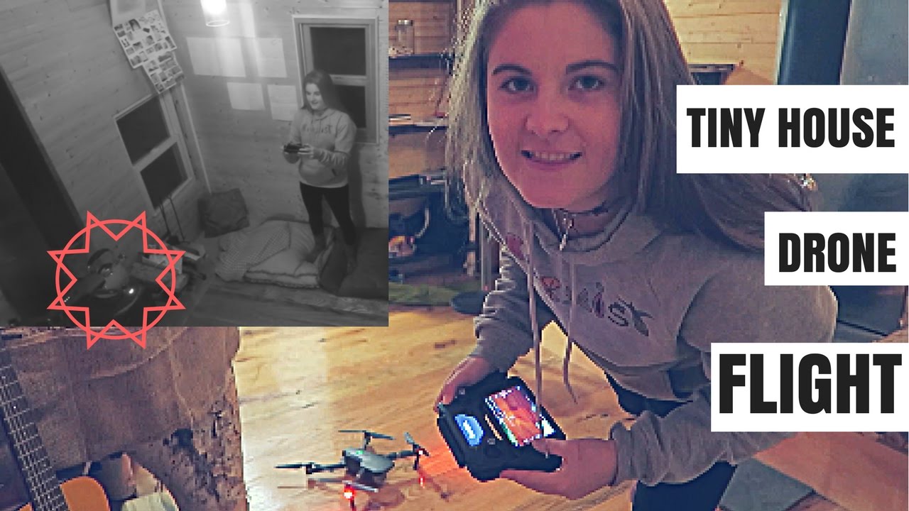 FLYING A DRONE IN A TINY HOUSE - YouTube