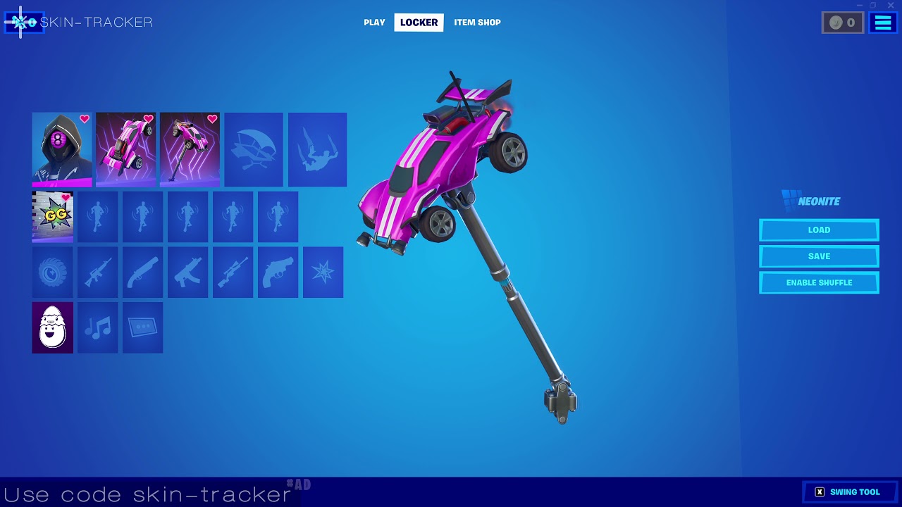 NEW ROCKET LEAGUE Cosmetics in Fortnite Locker Preview - YouTube