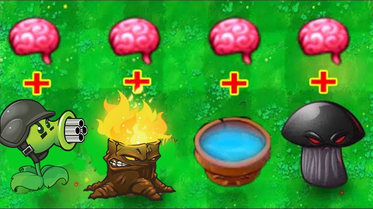 pvz1-plants Eat Brains? Plants Vs. Zombies PvZ Plus #925 - YouTube