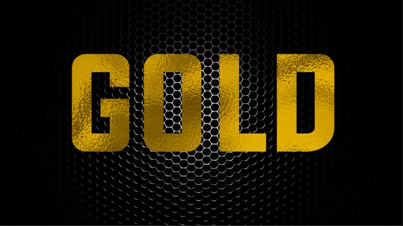 How to create gold texture effect in photoshop - YouTube