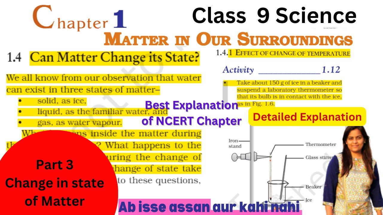 Matter in Our Surroundings Class 9 Science | NCERT Chapter 1 | Neetu ...