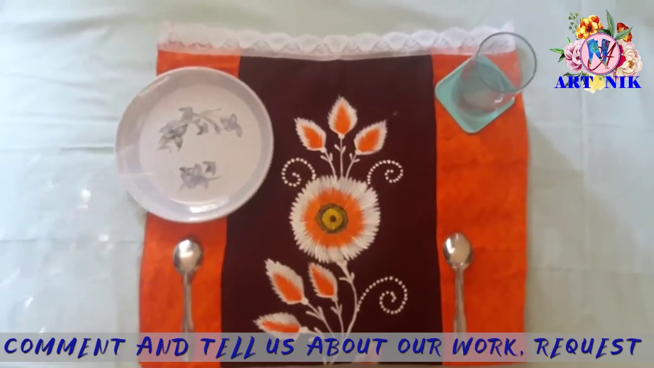 DINING TABLE MAT DESIGN-T22 - YouTube